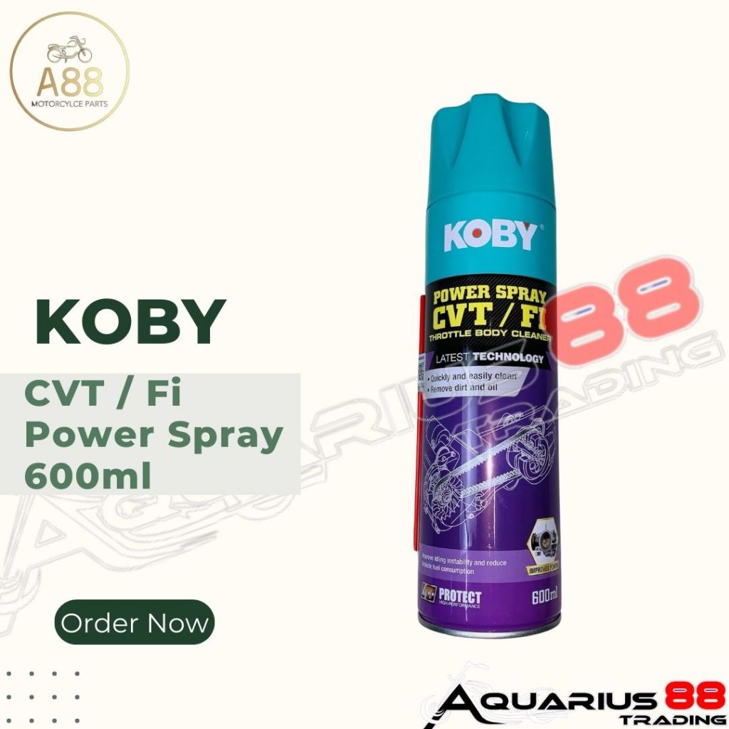 KOBY CVT & Fi Cleaner Power Spray 600ml | Shopee Philippines