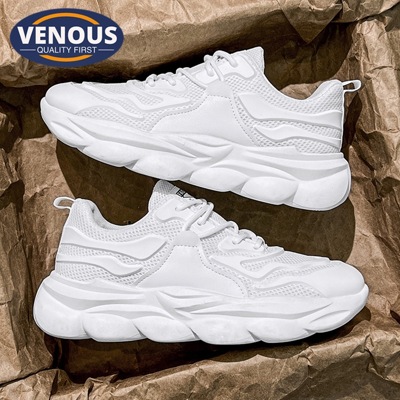 【Venous】2025 New White Shoes for Men Original Low Cut Rubber Men Shoes ...
