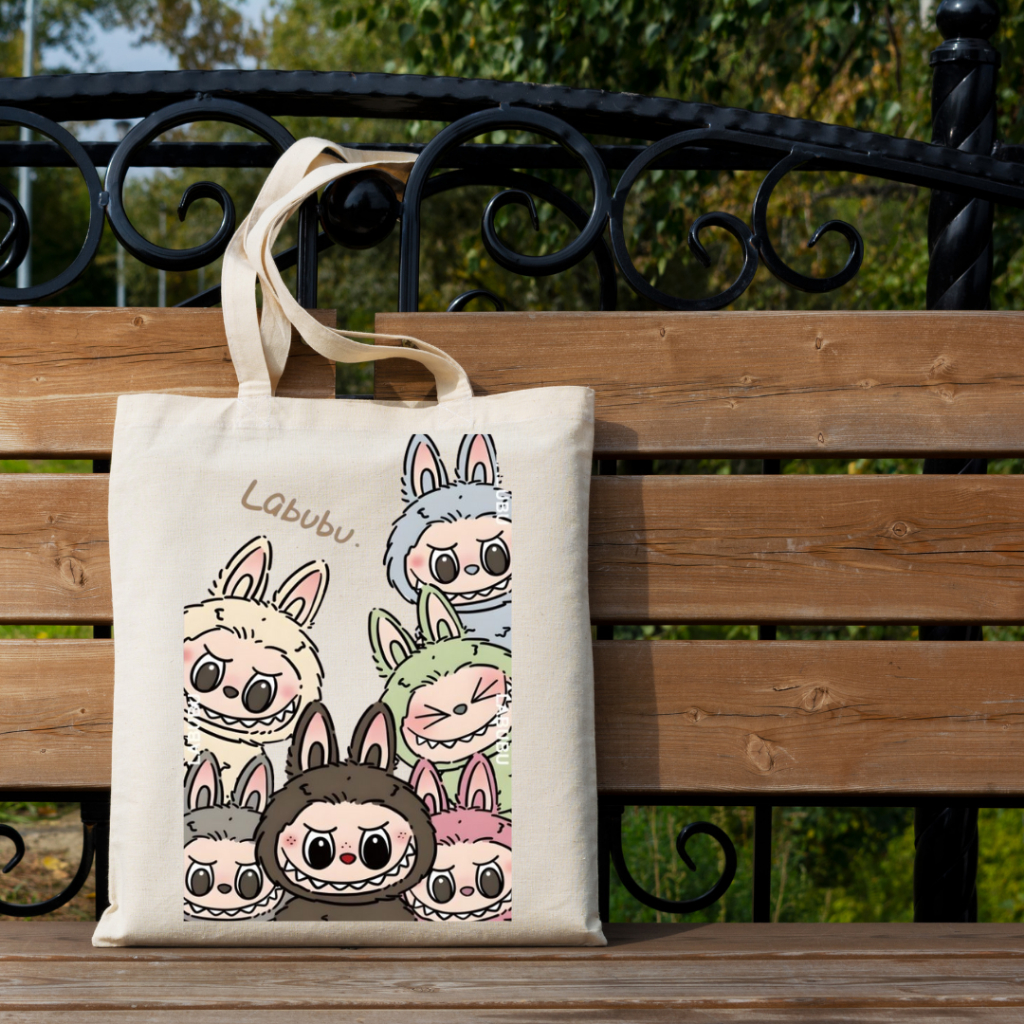 Trending Labubu Tote Bag Edition 12x14 size free ribbon and free gift ...