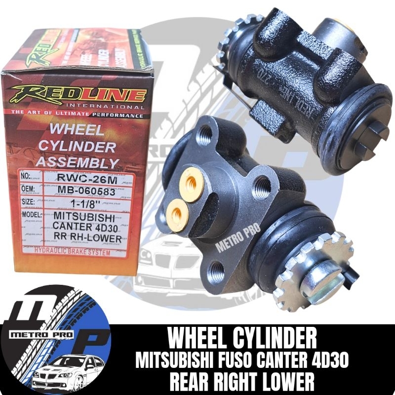REDLINE Wheel Cylinder Assembly(RWC-26M)For MITSUBISHI CANTER 4D30(1-1/ ...