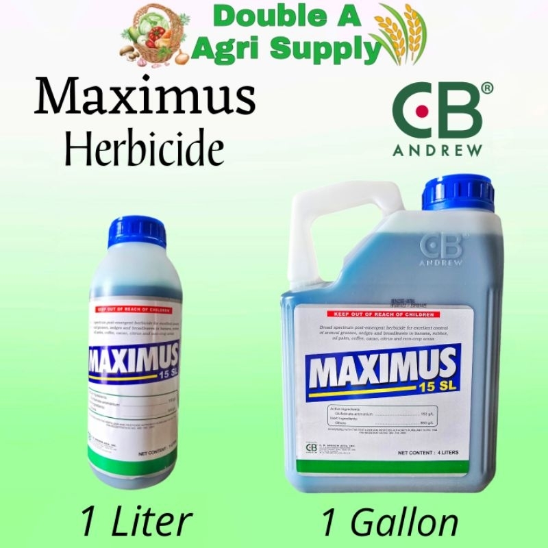 Maximus (Glufosinate) Contact Herbicide / Weed Control - CB Andrew ...