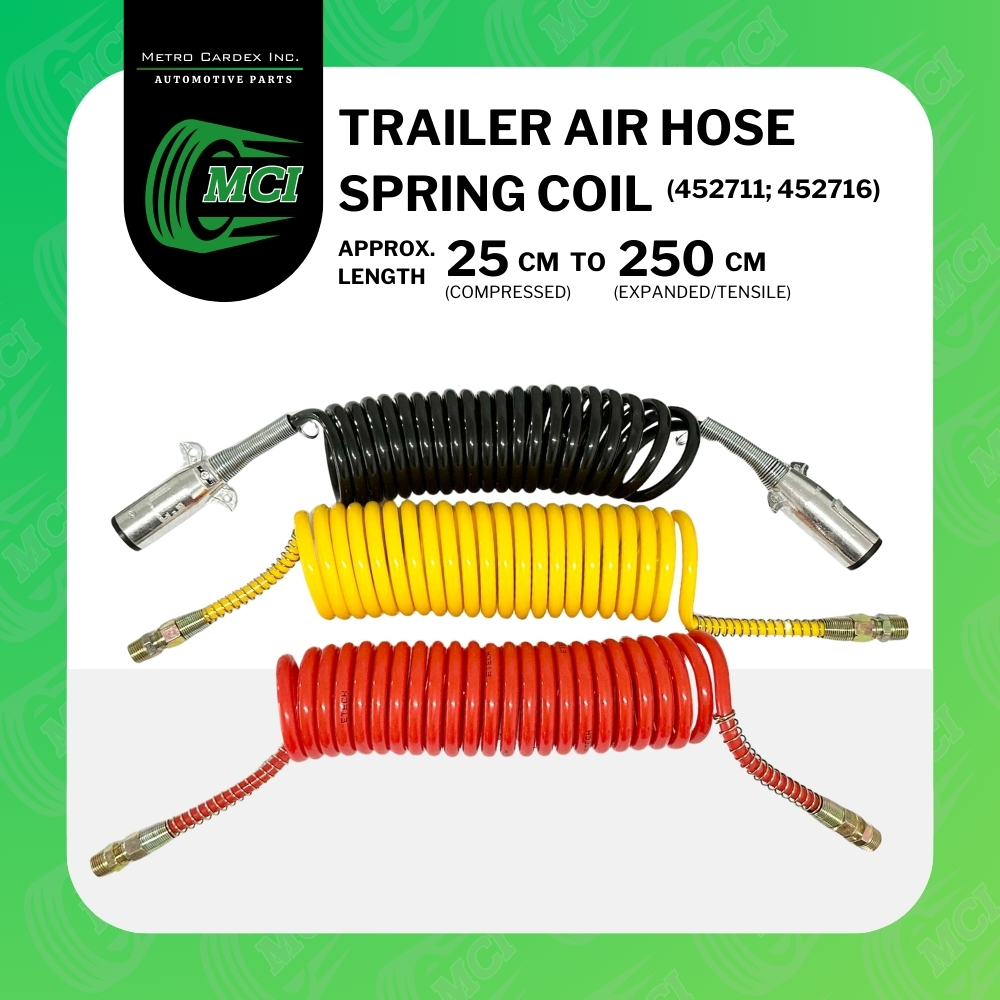 AIR HOSE SPRING COIL Tube Trailer Truck Isuzu V-10 Fuso 8DC Howo 20mm ...