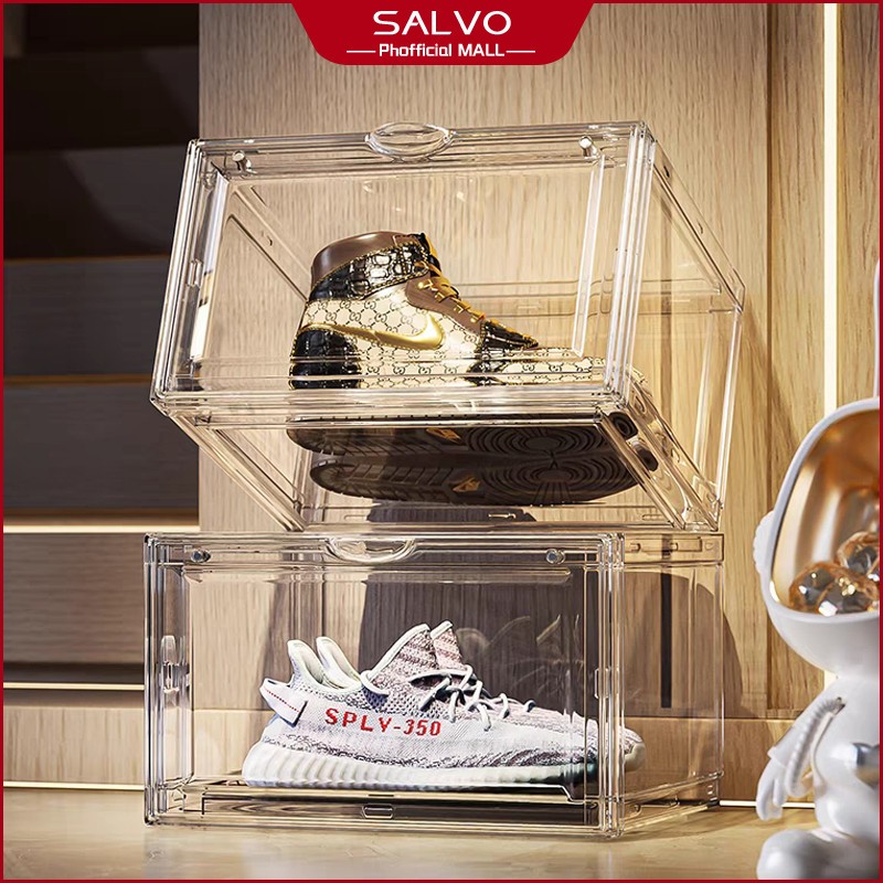 Salvo Shoe Cabinet Plastic Shoe Rack Organizer Dustproof Double ...