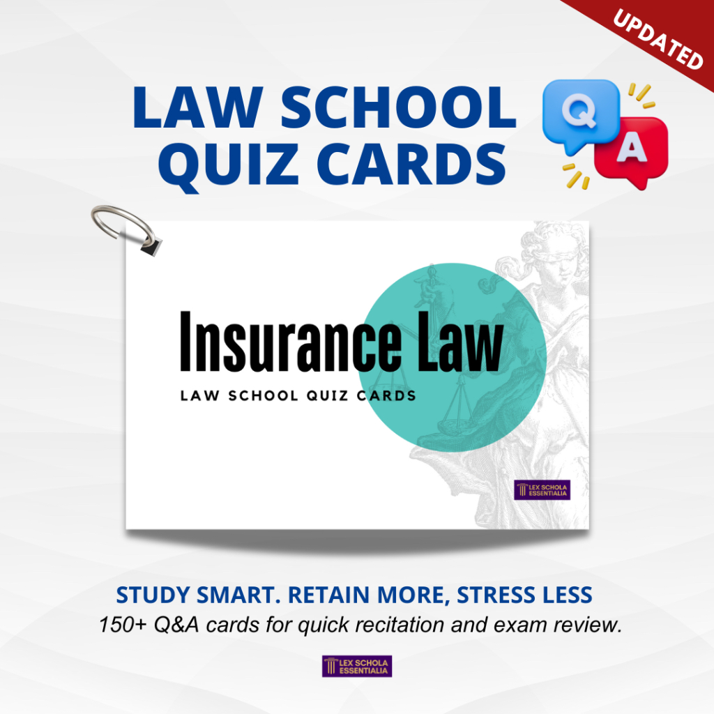 Insurance Law (Law School Quiz Cards Reviewer) | Shopee Philippines