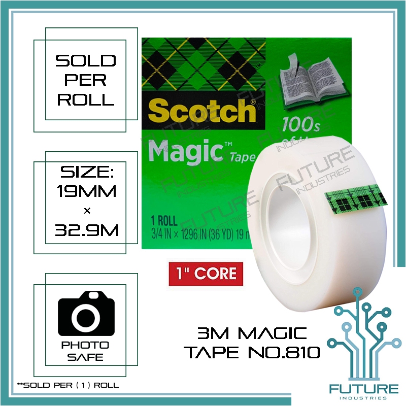 Tape Magic 3M #810 Invisible Tape Original 3M Scotch Tape School Office ...
