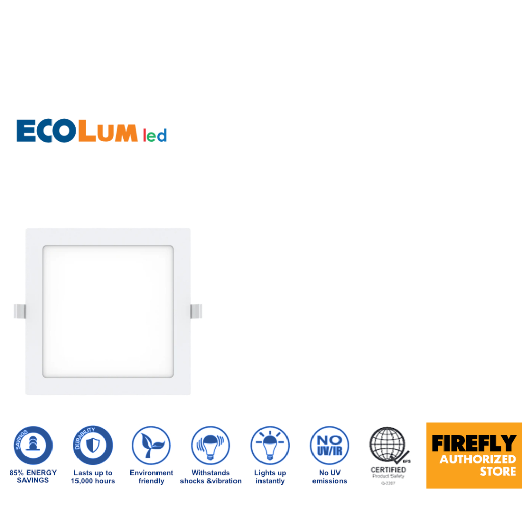 Ecolum Square LED Recessed Slim Downlight | Shopee Philippines