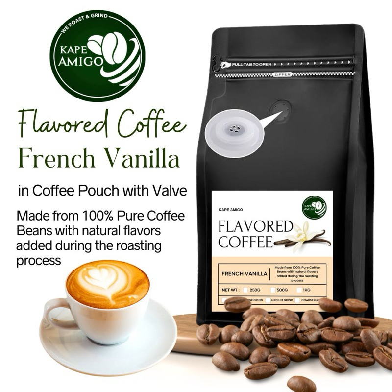[Kape Amigo] French Vanilla Flavored Coffee Beans & Grounds [in ...