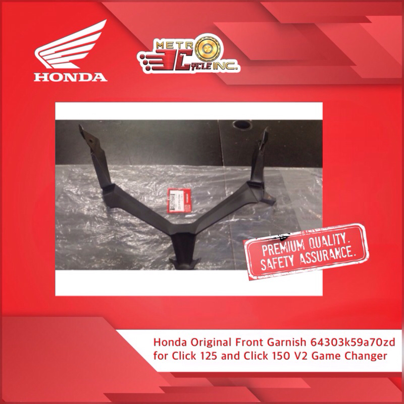 Honda Original Front Garnish 64303k59a70zd for Click 125 and Click 150 ...