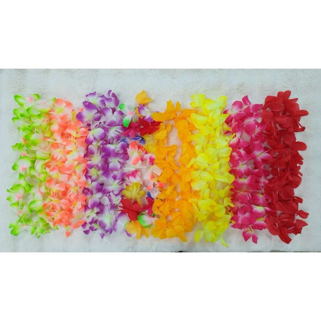 Hawaiian Flower Lace Garland Necklace Fancy Dress Party Hawaii Beach ...