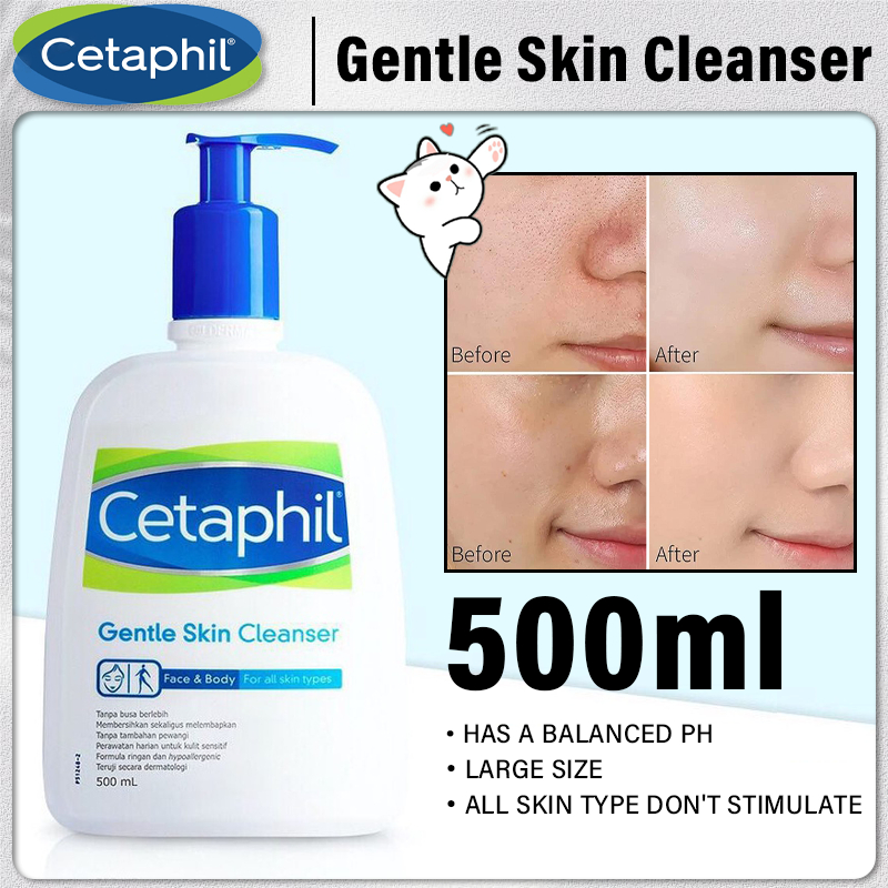 [100% Authentic] Cetaphil Gentle Cleansing Antibacterial 500ml | Shopee ...