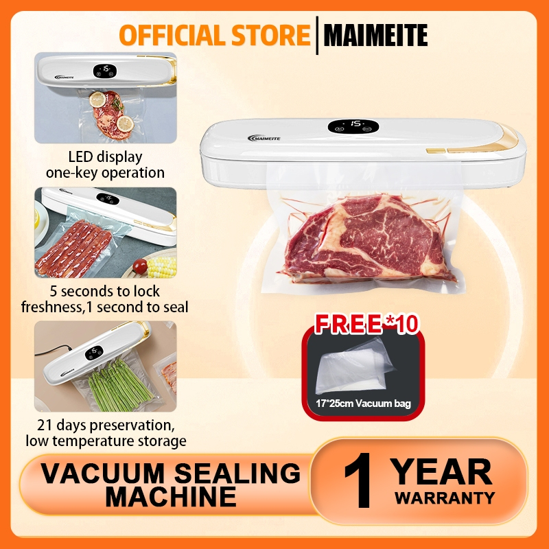 Maimeite Food Vacuum Sealer Machine Household Automatic Vacuum Sealing Machine Vacuum Machine ...
