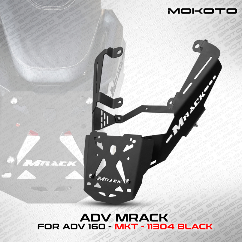 MOKOTO HONDA ADV 160 MONORACK MKT-11304 MATTE BLACK HEAVY DUTY MRACK ...