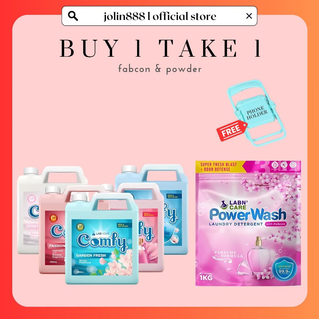 Power Wash Powder detergent fabcon Gallon Fabric Conditioner | Shopee ...