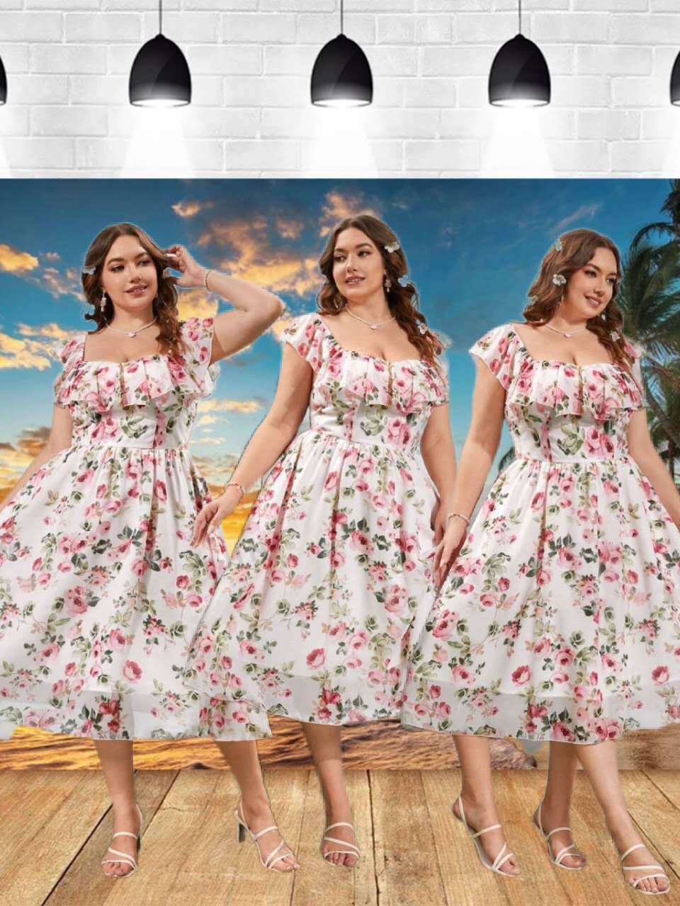 SS.ph #3098 fashion plus size madi dress summer floral for women can ...