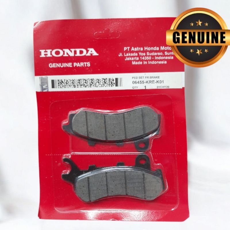 HONDA PCX 160 FRONT GENUINE BRAKE PAD / DISC PAD 06455-kre-K01 | Shopee ...