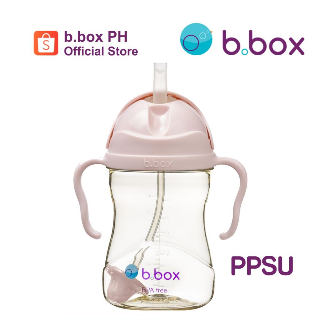 bbox PPSU Sippy Straw Cup with Handle ( b.box Australia medical grade bottle baby toddler travel ...