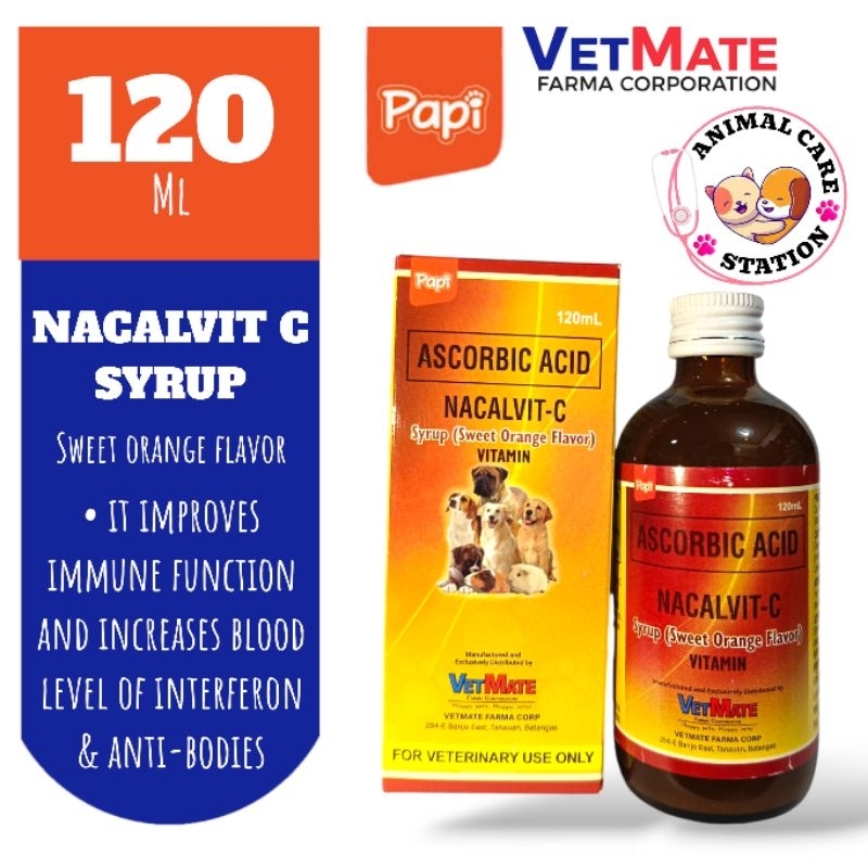 VetMate Nacalvit-C Syrup for Dog 120ML (1 Bottle) | Shopee Philippines