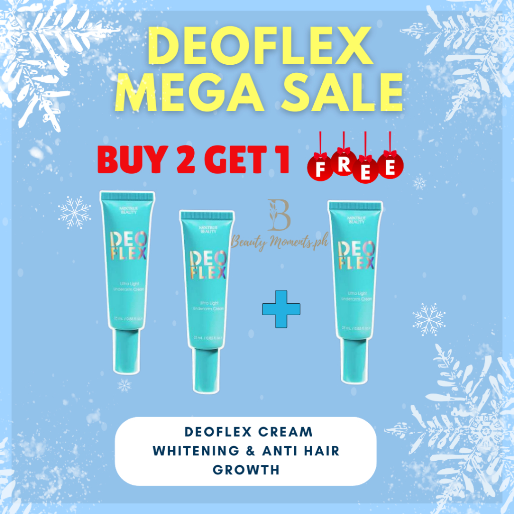 MIXTRUE BEAUTY B2T1 DEOFLEX CREAM UNDERARM WHITENING ANTI HAIR GROWTH ...