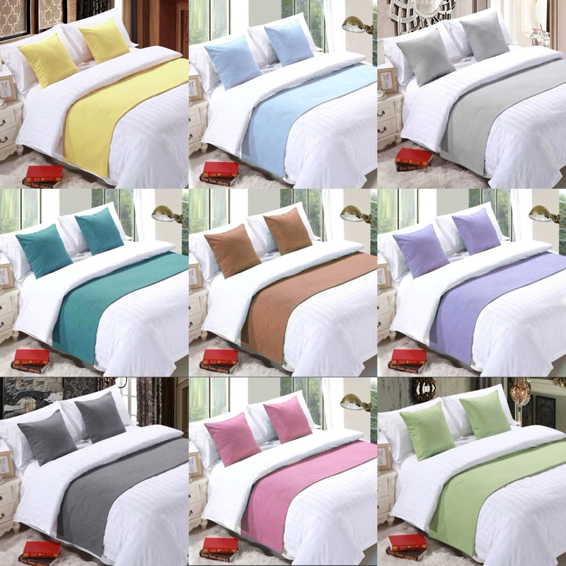 BED RUNNER Cotton Runner for Bed or Throw Pillow case Linen Runner ...