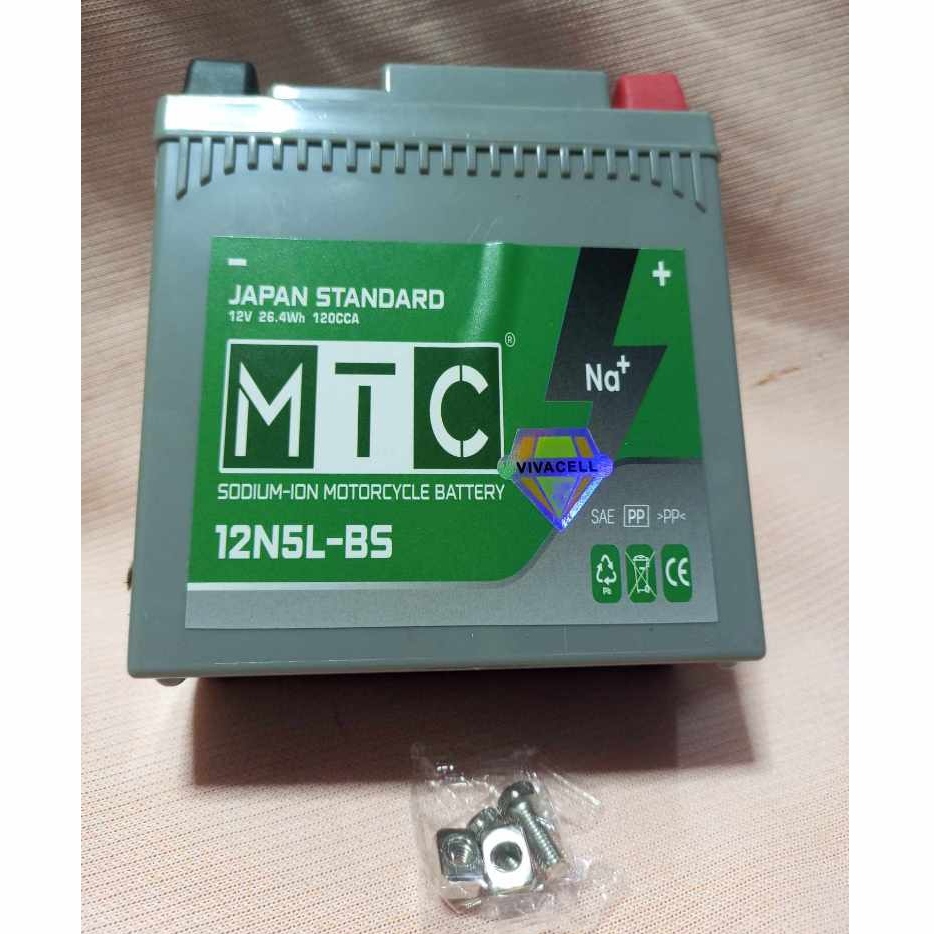 MTC Battery Sodium Ion 12N5L-BS ( 12V 26.4WH ) | Shopee Philippines