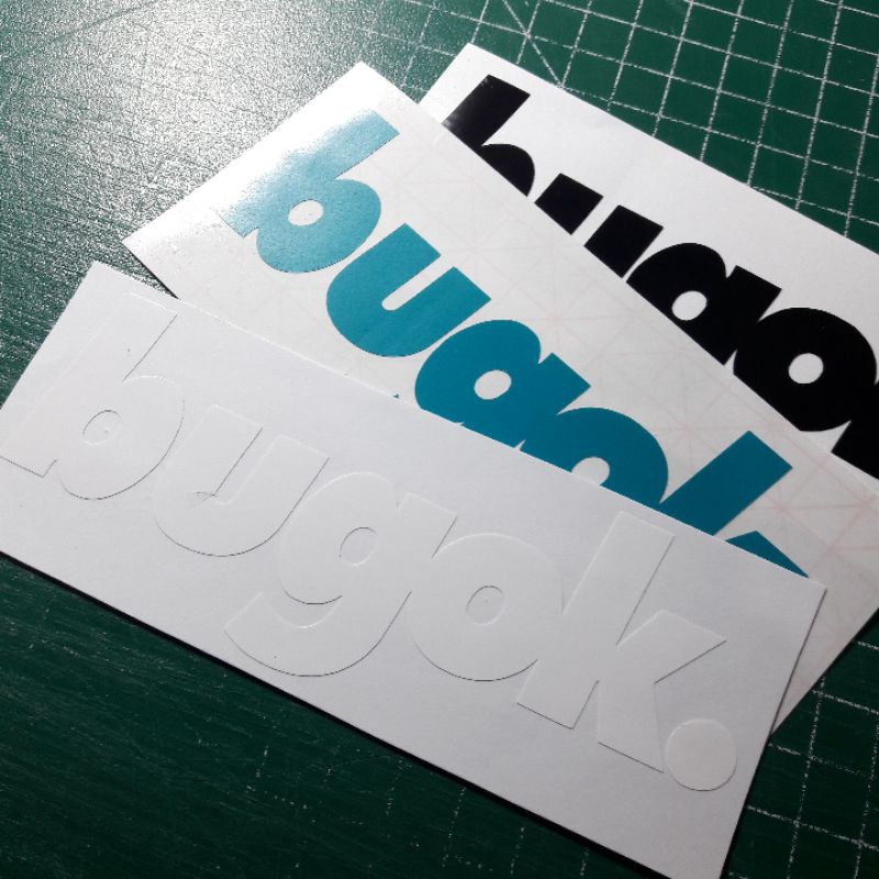 Bugok sticker decal 3 color option | Shopee Philippines