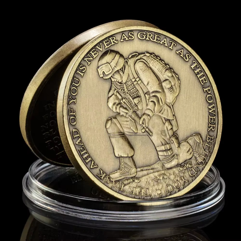 Soldier's Bible Prayer Challenge Coin (High Quality) | Shopee Philippines