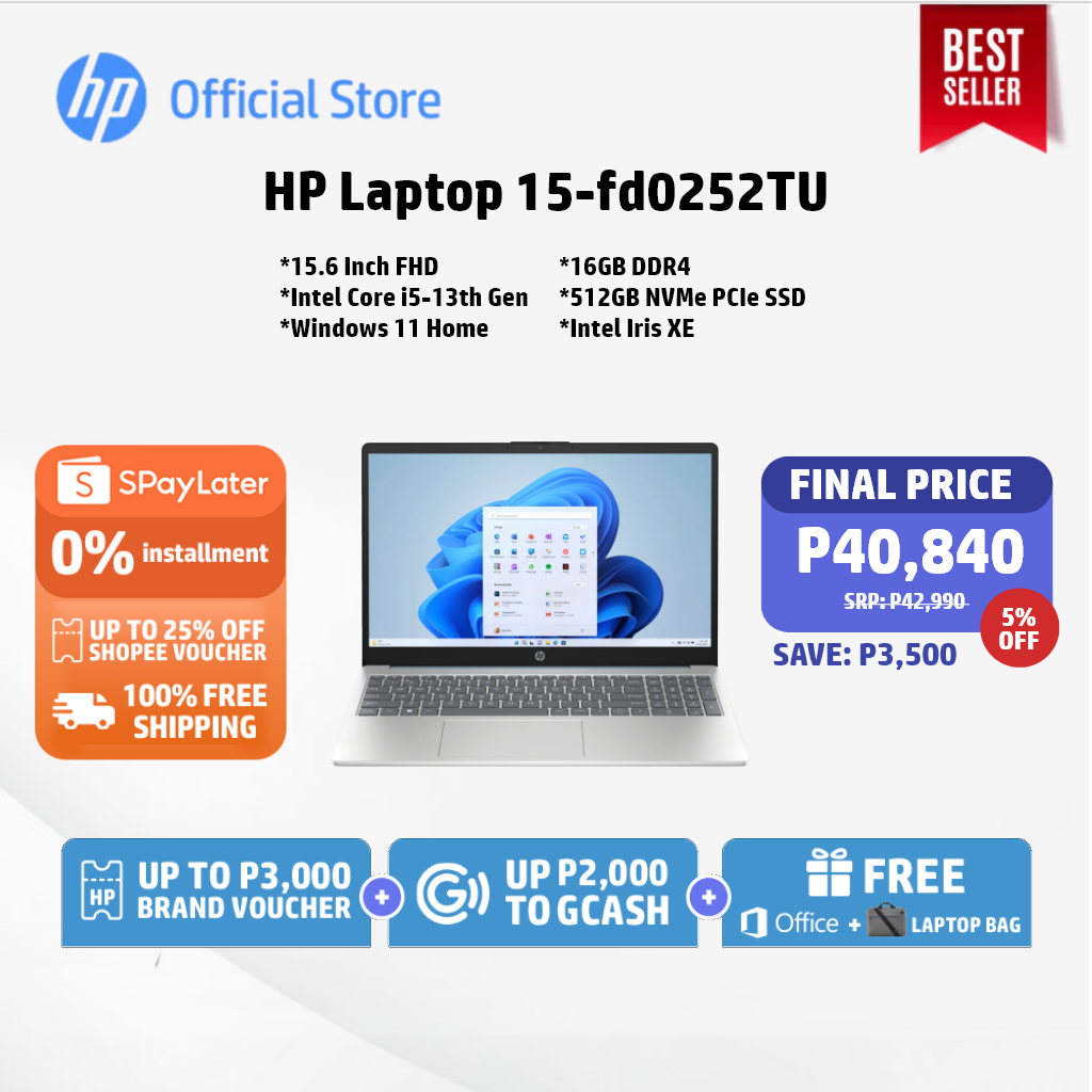 HP Laptop,15 inch | Intel i5/i7 12th/13th Gen ,8GB RAM,512GB,Windows 11 ...