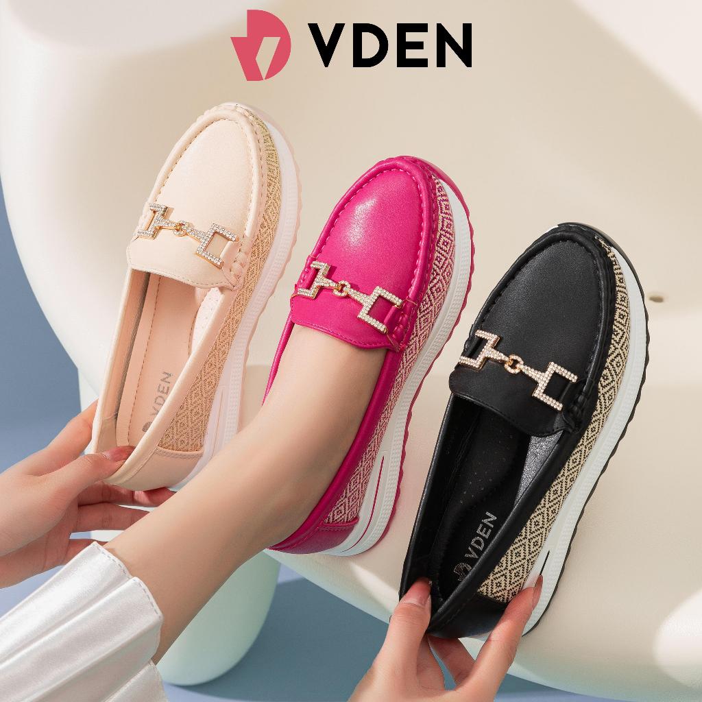 VDEN Loafers Low Shoes Casual Women's Leather Shoes for Women 1.2INCH ...