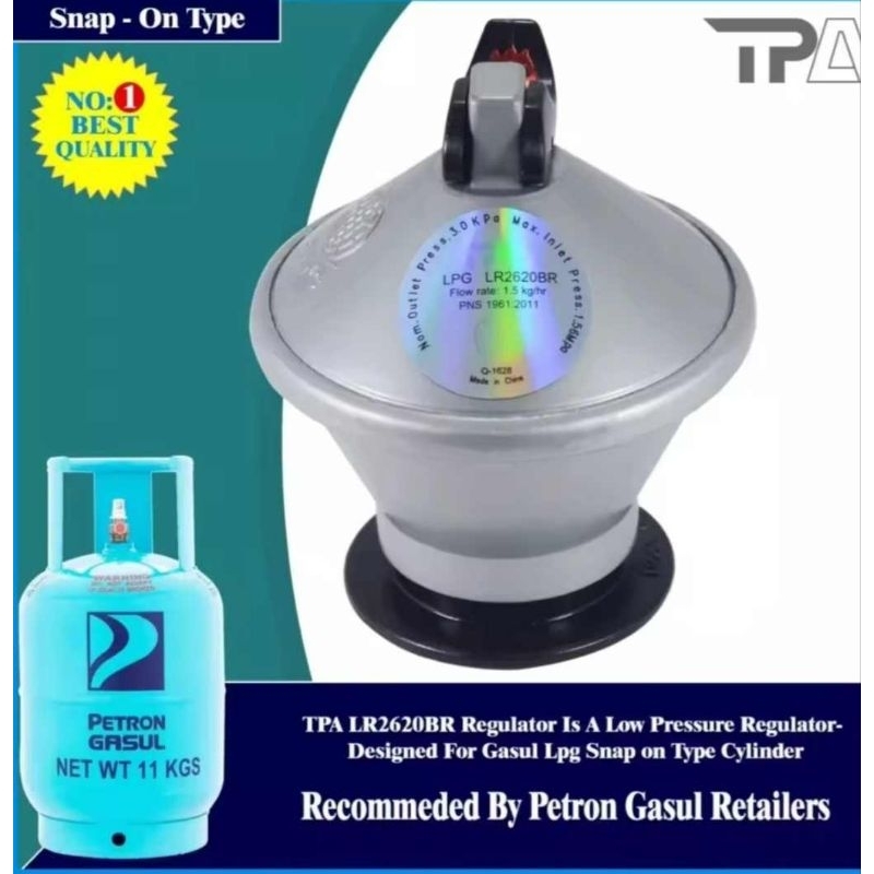 LR2620BR Gasul Snap-on Regulator TPA | Shopee Philippines