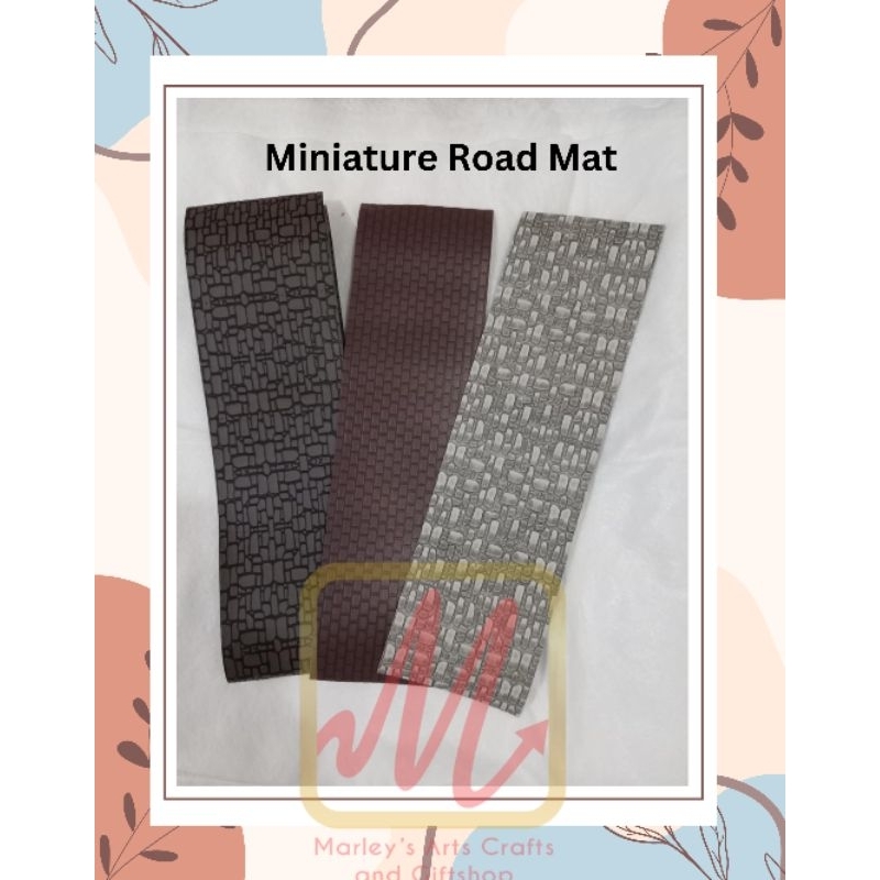 [MarLey's] Miniature Road Mat Cobblestone and Brickstone Leather Mat ...