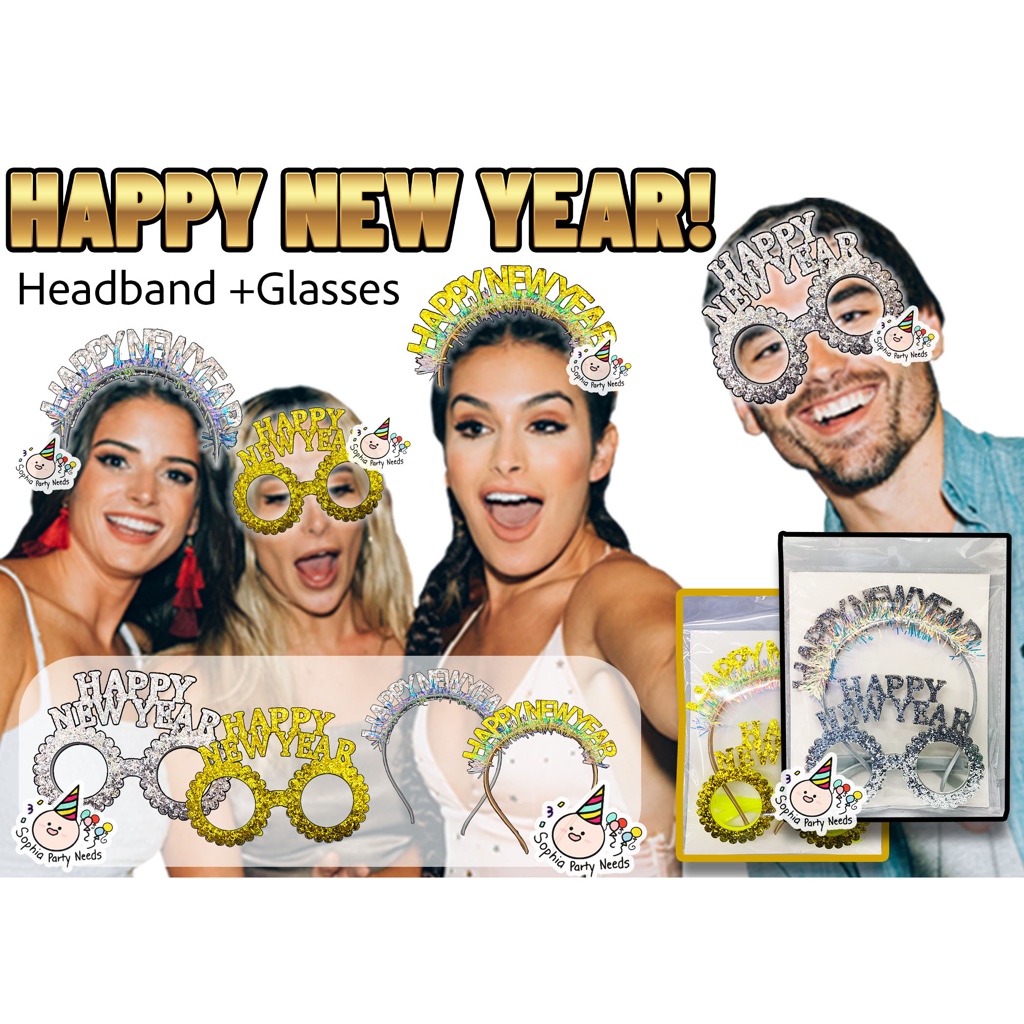 Headband Glasses for Happy New Year Count Down 2025 | Shopee Philippines
