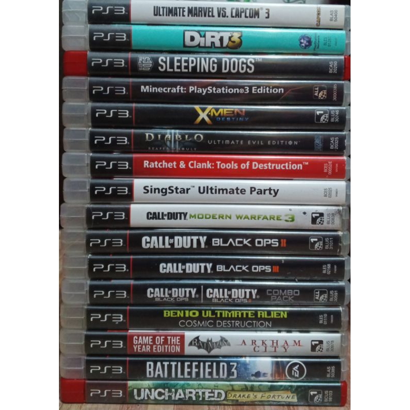 PS3 PlayStation 3 Games USED SET 5 (PABASA PO NG INFO SA BABA) | Shopee Philippines