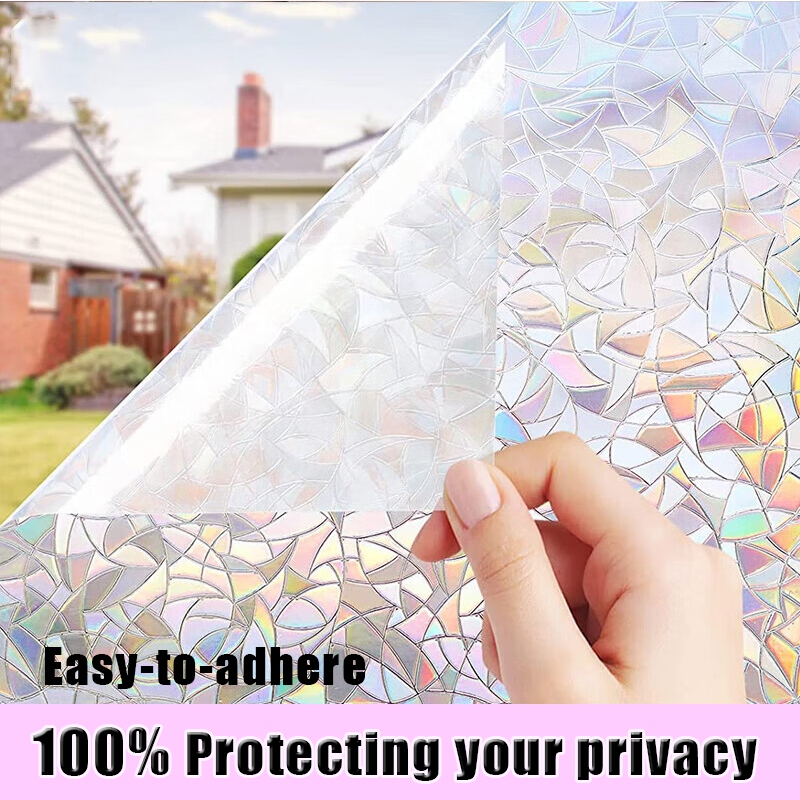 3D anti-peep design Glue free Window Privacy Film light transmission ...