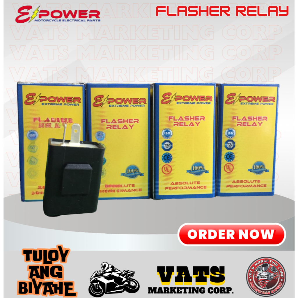 E POWER FLASHER RELAY WITH AND WITHOUT SOUND (UNIVERSAL) | Shopee Philippines