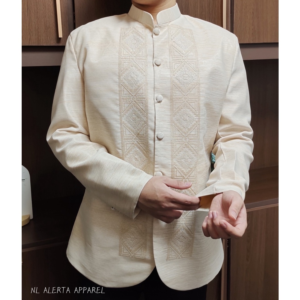 MODERN BARONG COAT FOR MEN (MADE OF PINA JUSI) | Shopee Philippines