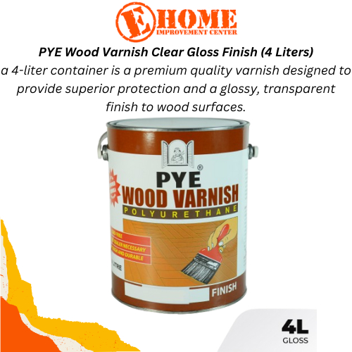 PYE Wood Varnish Clear Gloss Finish (4 Liters) | Shopee Philippines