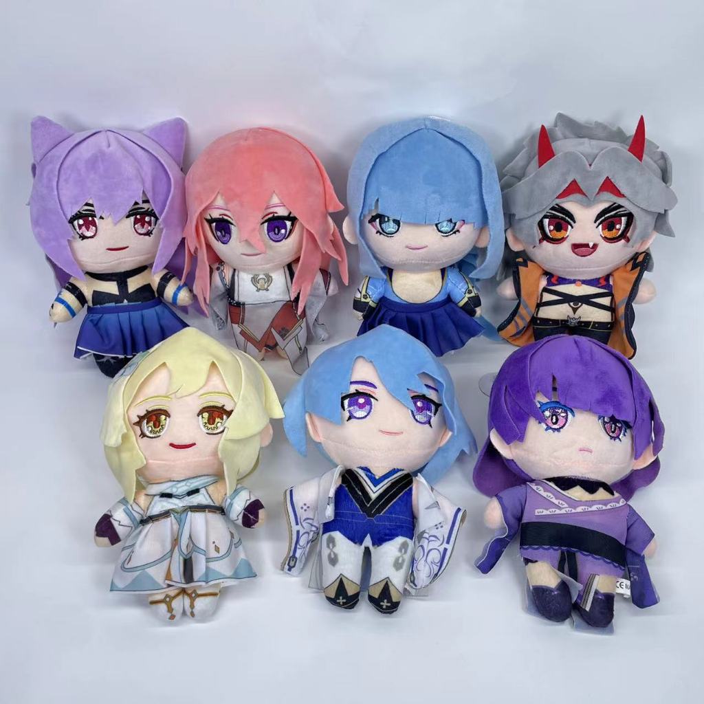 Genshin Impact Wanderer Barbatos Raiden Shogun Plush doll figurine ...