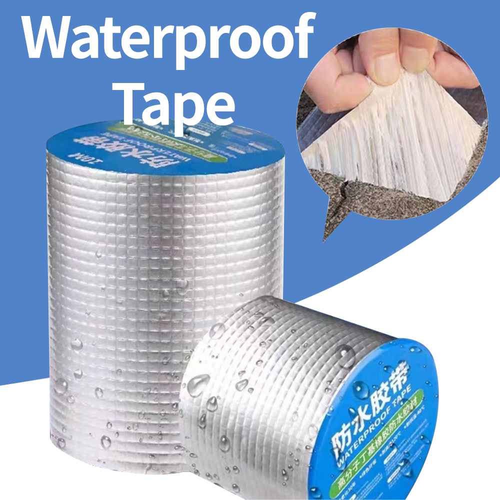 Waterproof Tape Aluminum Foil Tape Butyl Fix Repair Wall Crack Stop ...