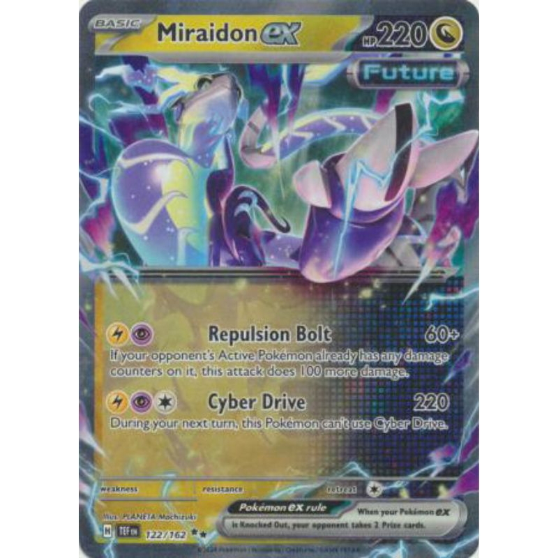Pokemon Card, Miraidon ex 122/162, Ultra Rare. (ENGLISH TYPE) | Shopee ...
