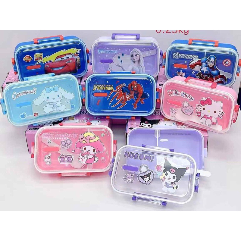Kids lunch box food organizer high quality. | Shopee Philippines