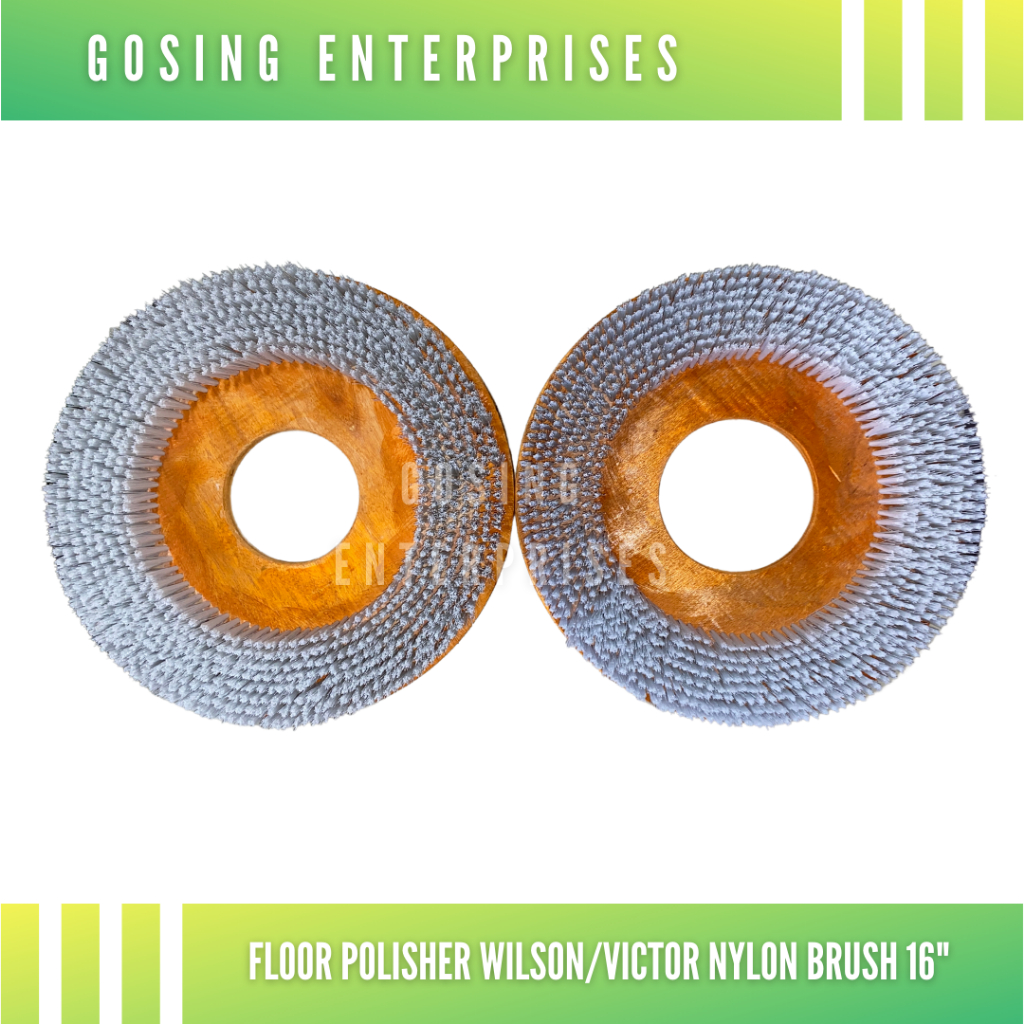 Floor Polisher Wilson/Victor NYLON BRUSH 16" | Shopee Philippines