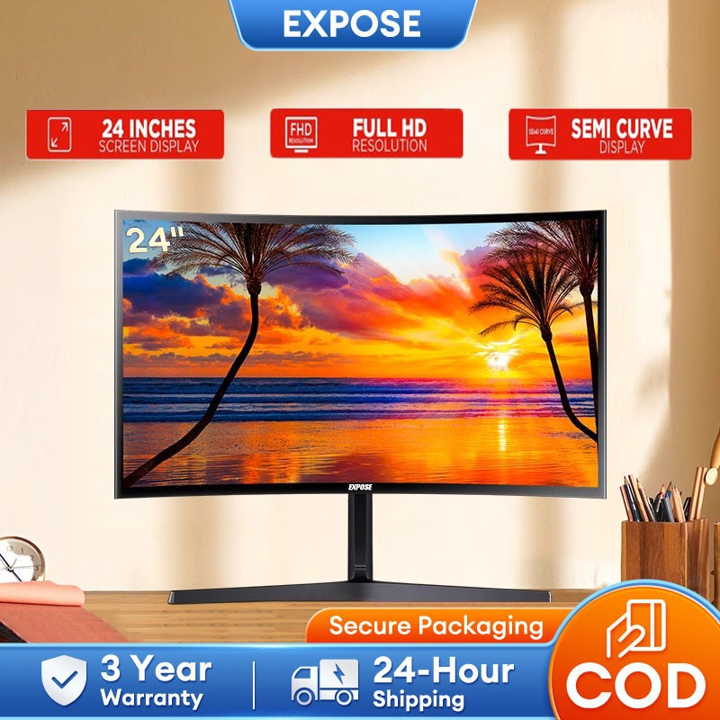 EXPOSE Monitor 24 Inch Pc Monitor Rimless HDMI New Computer Sets LCD ...
