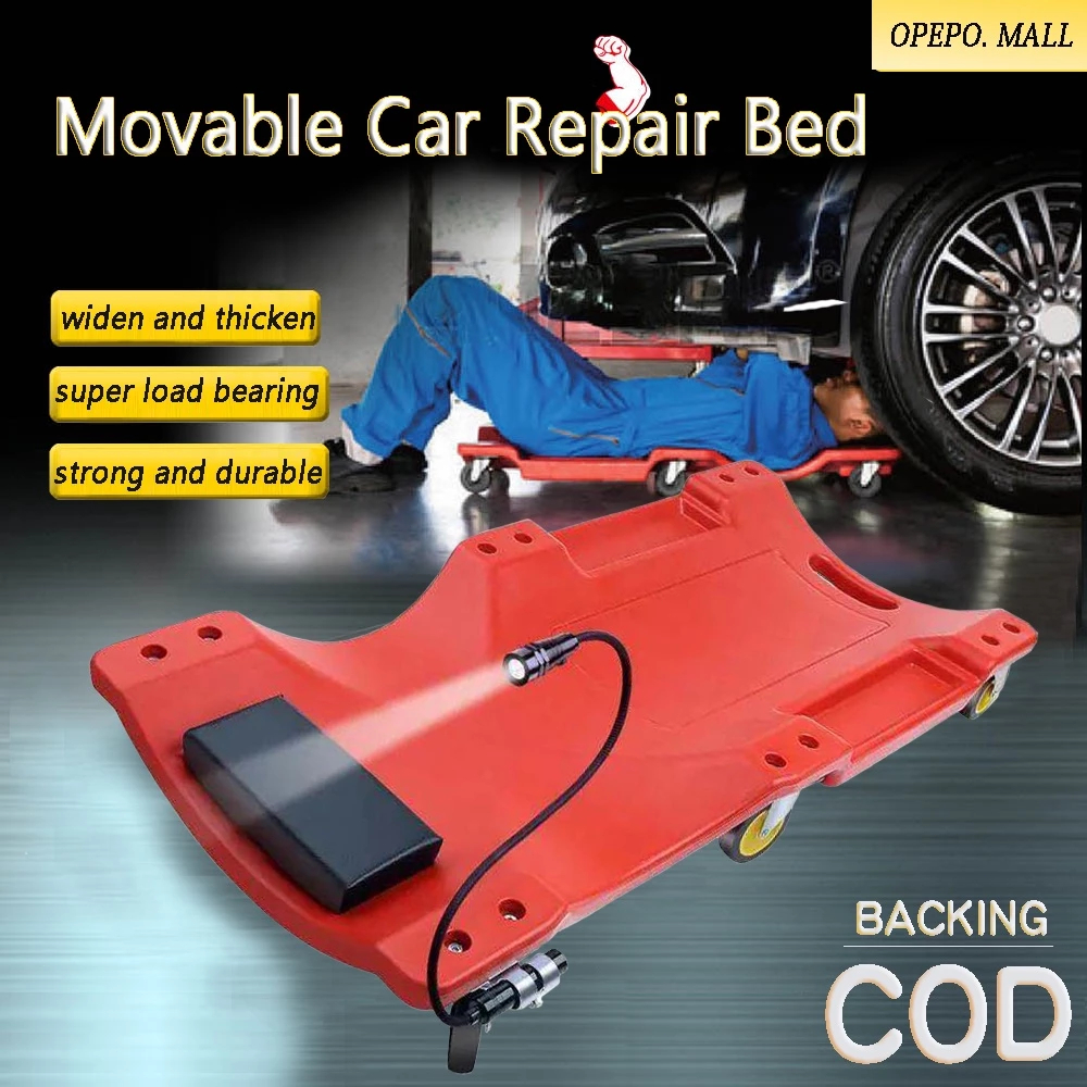 Mechanics Workshop Car Creeper 36 Inch with Led Lighting Car Repair ...