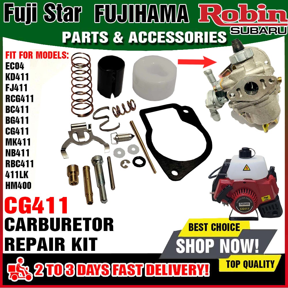 Carburator Repair Kit fit for ECO4 CG411 carburtor for Robin 2 stroke ...
