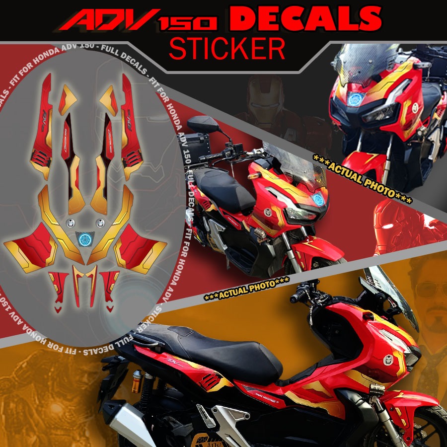ADV 150 DECAL / ADV 150 STICKER / ADV 150 FULL DECAL / ADV 150 FULL ...