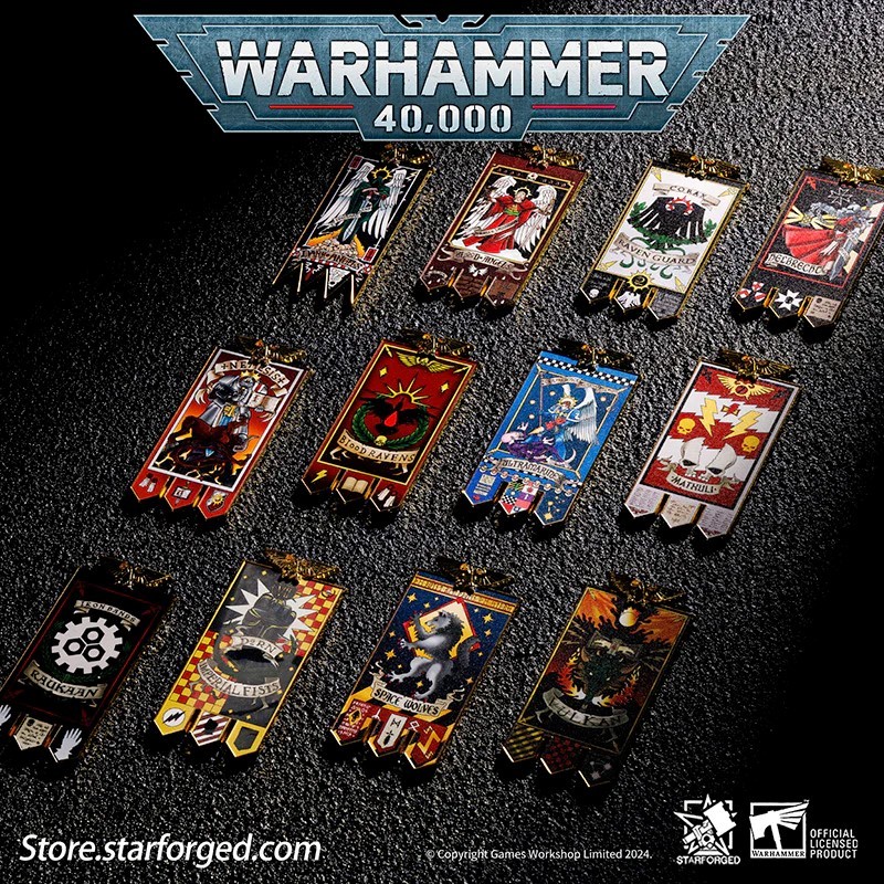 Starforged Space Marines Chapter Banner Refrigerator Magnet Warhammer ...