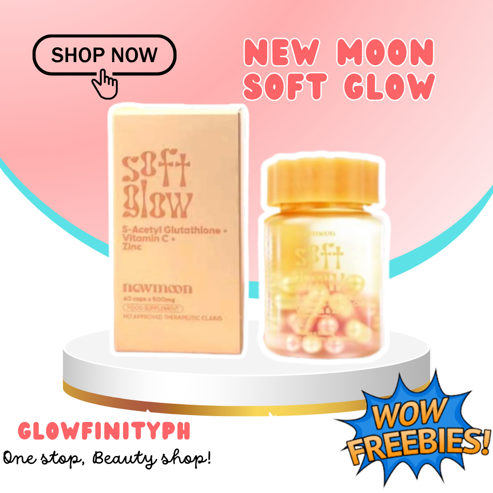 New Moon Soft Glow S-Acetyl Glutathione Vitamin C Zinc 500mg 30 ...