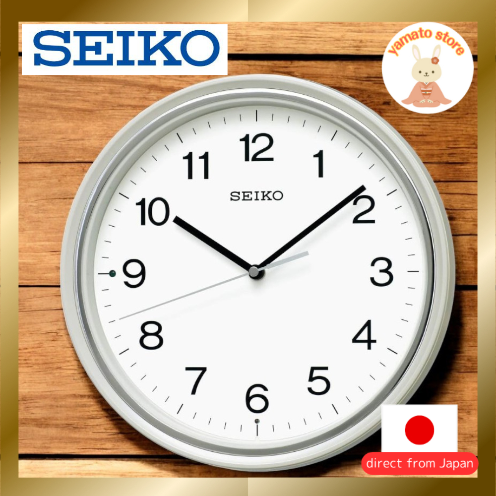 Seiko Clock cuckoo clock, radio wave, analog, white pearl, 27.5x4.7cm ...