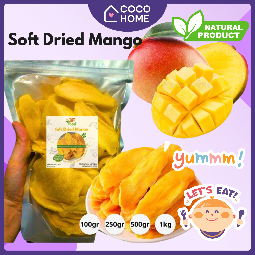 1KG 3F FOOD Dried Mangoes Fruit Snack Dried Mango from Vietnam - COCO ...