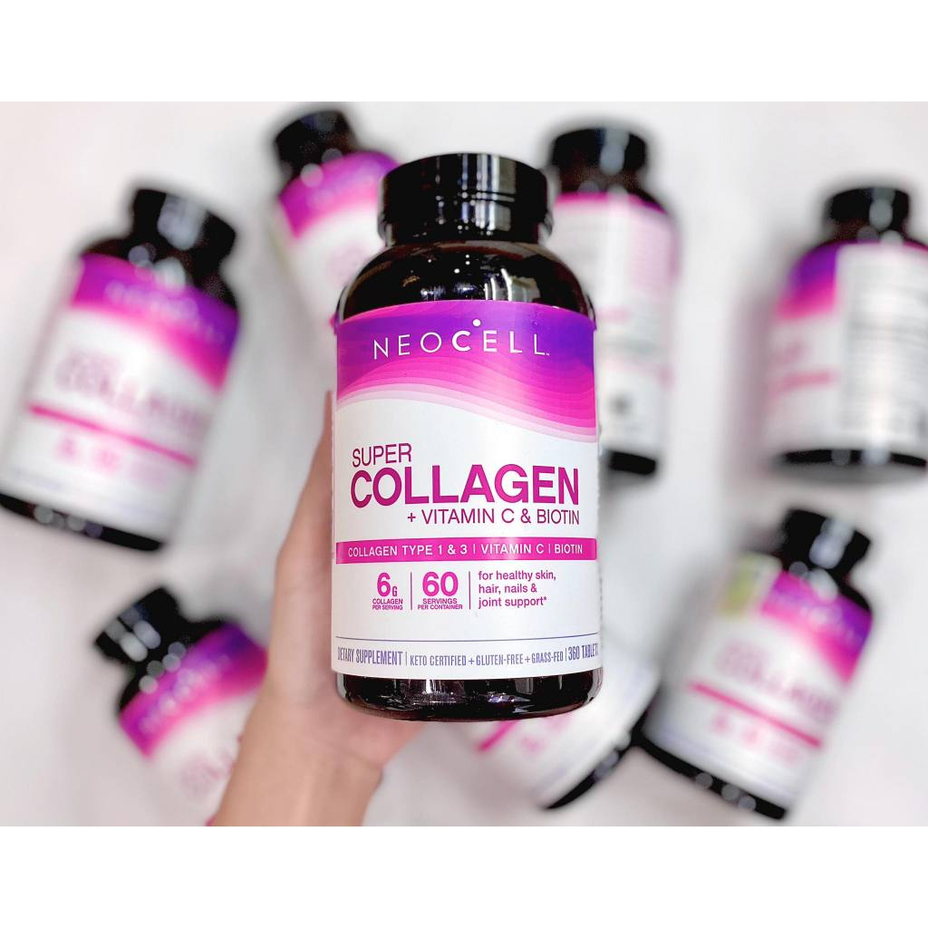 NeoCell Super Collagen with Vitamin C and Biotin, 360 Tablets - Skin ...